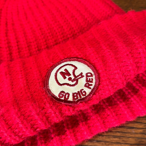 Accessories | Go Big Red Retro Beanie | Poshmark